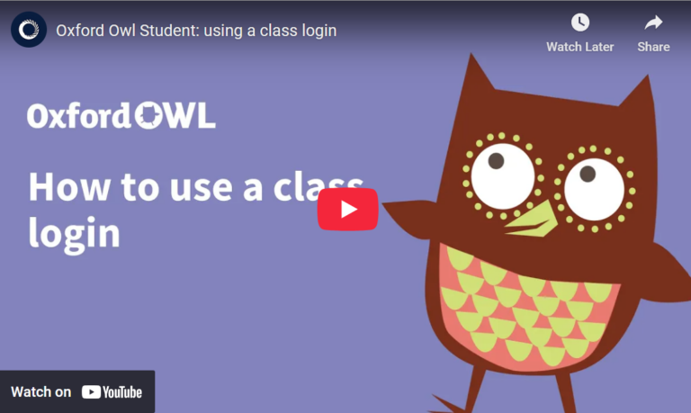 Creating and managing class logins – Oxford Owl Support